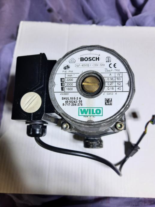 Cirkulacijska pumpa BOSCH WILO SHUL 15/5-3-H