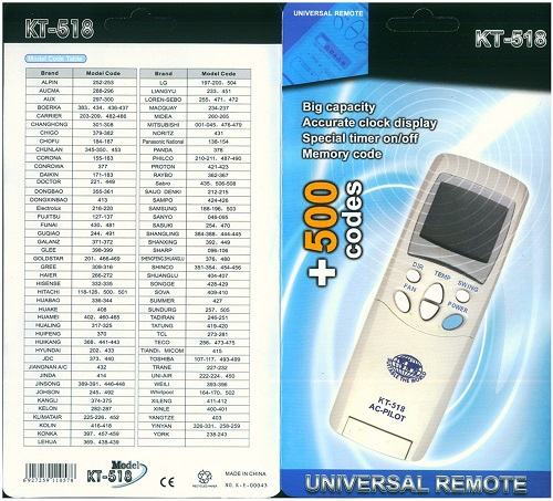 Daljinski za klimu KT-518