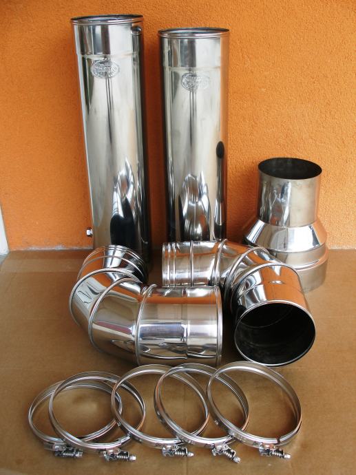 Dimovodne cijevi, koljena i spojnice INOX