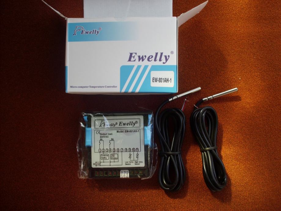 EW-801AH-1 220v Diferencijalni digitalni termostat za solarno grijanje