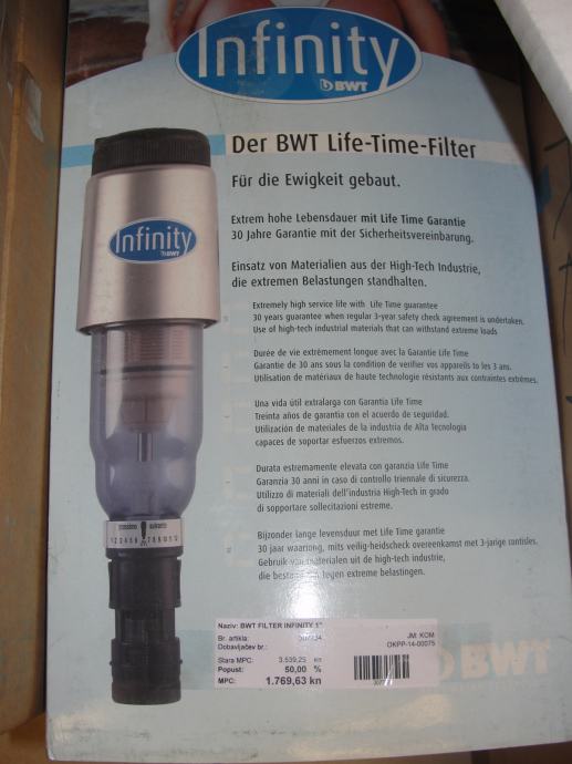 FILTER ZA VODU BWT INFINITY 1