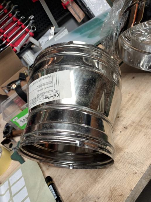 Izolirani INOX set ( 1m ) s kapom