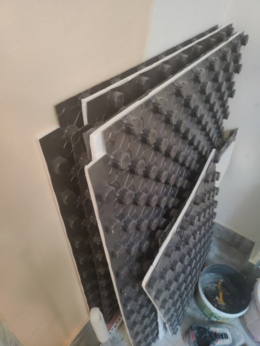 Stiropor raster ploče za podno grijanje