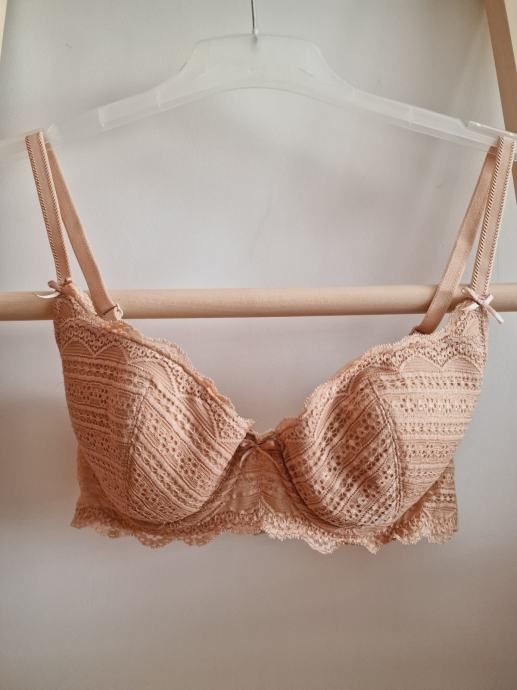 BrasNThings krem grudnjak s čipkom, push up-80B
