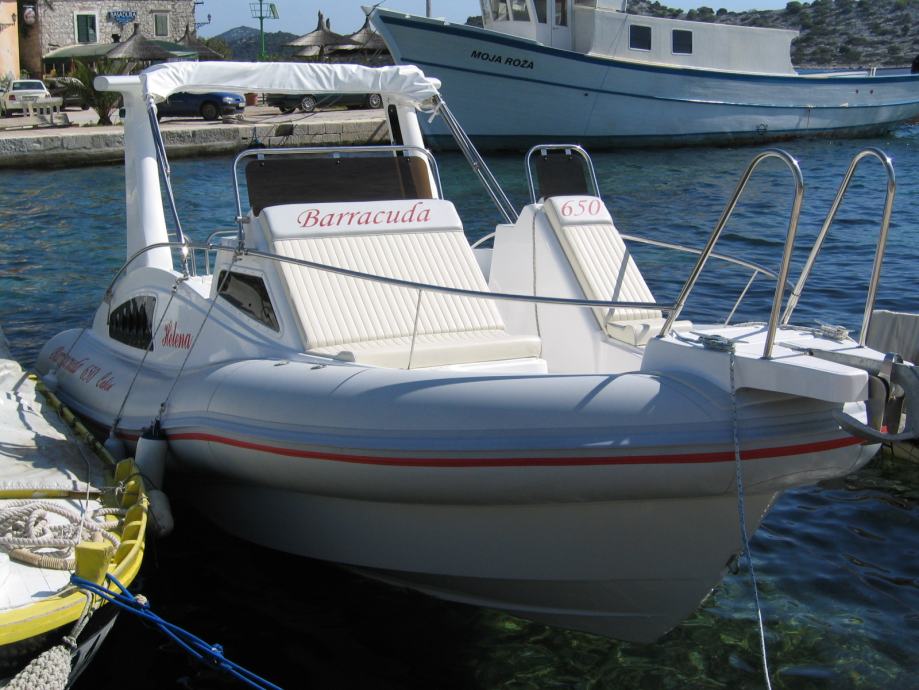 Barracuda 650 Cabin - Gumenjak s kabinom - 220 KS, 2008.g. puno opreme
