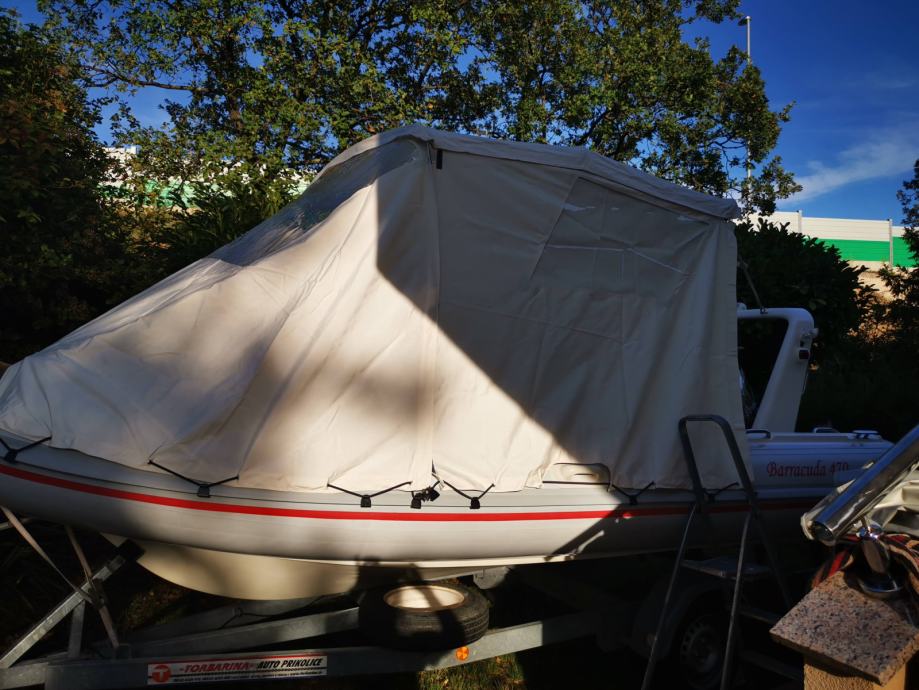 Gumenjak Barracuda 470 s full opremom i Evinrude 75 sa samo 240 h