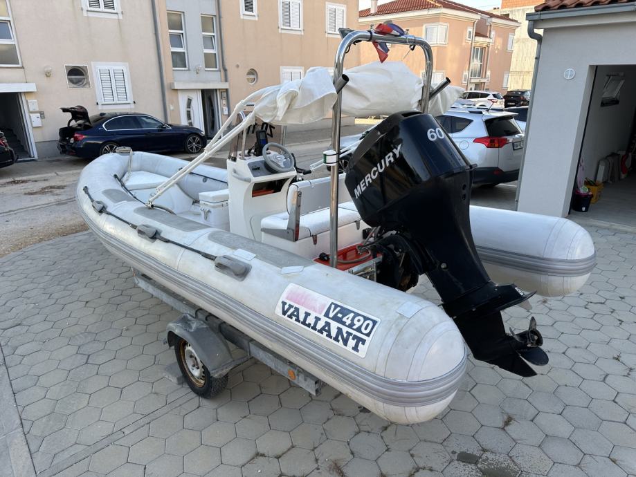 Gumenjak Valiant V-490 - Mercury 60 - Torbarina prikolica