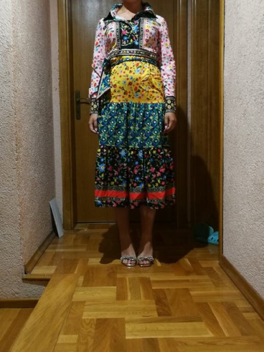 Etno šarena haljina