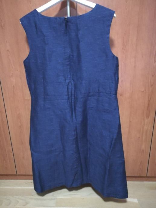 Haljina bez rukava, indigo plava 100% viskoza, vel. 48