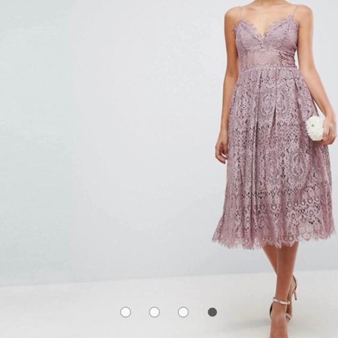 Haljina midi čipka ASOS