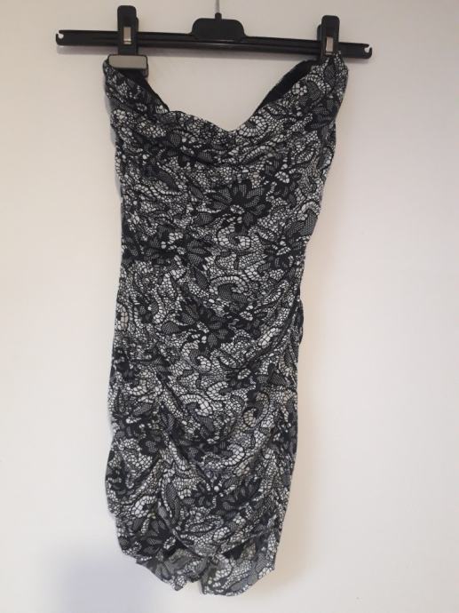 Mini haljina čipka efekt 36