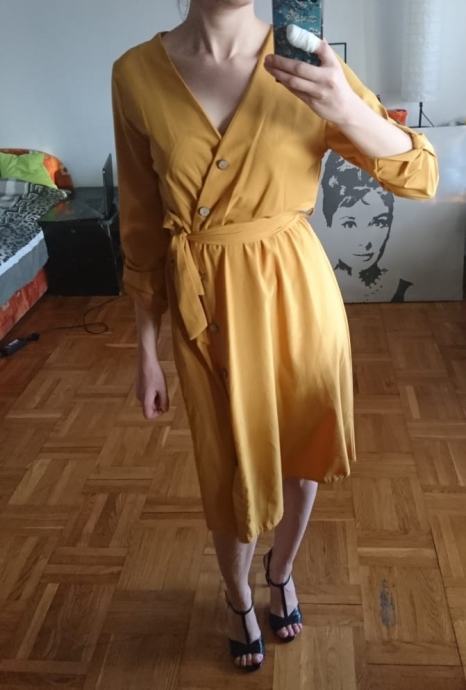 NOVA OKER (BOJA SENFA) HALJINA S ETIKETOM