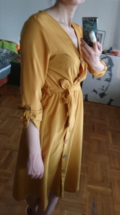 NOVA OKER (BOJA SENFA) HALJINA S ETIKETOM