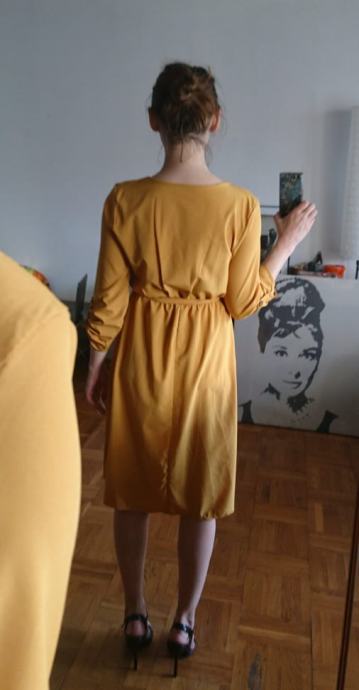 NOVA OKER (BOJA SENFA) HALJINA S ETIKETOM