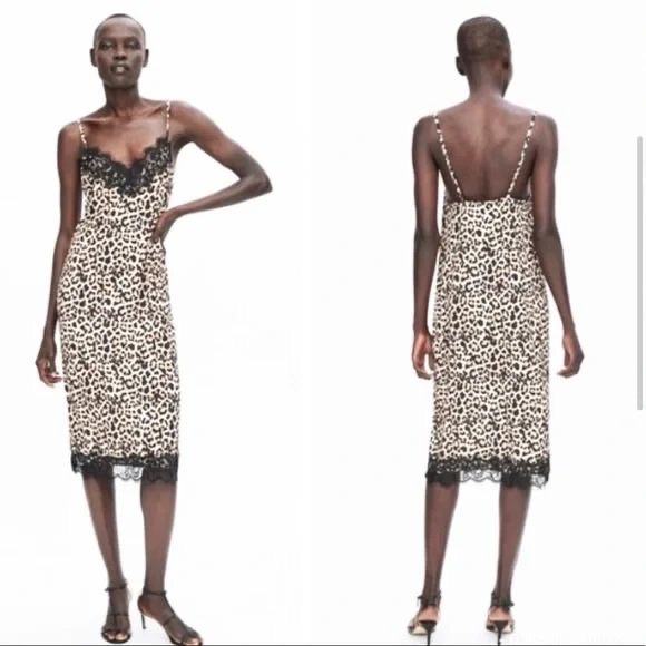 Leopard Slip Dress Zara at Lynn Morgan blog