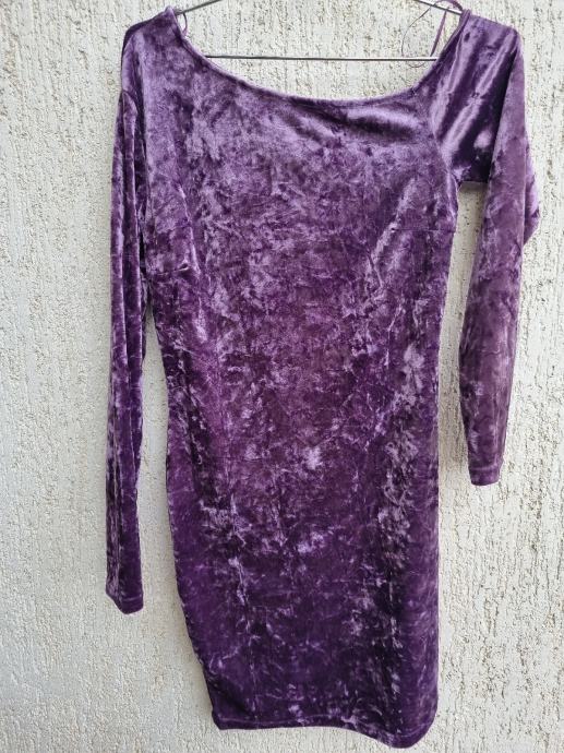 Ženska pliš haljina