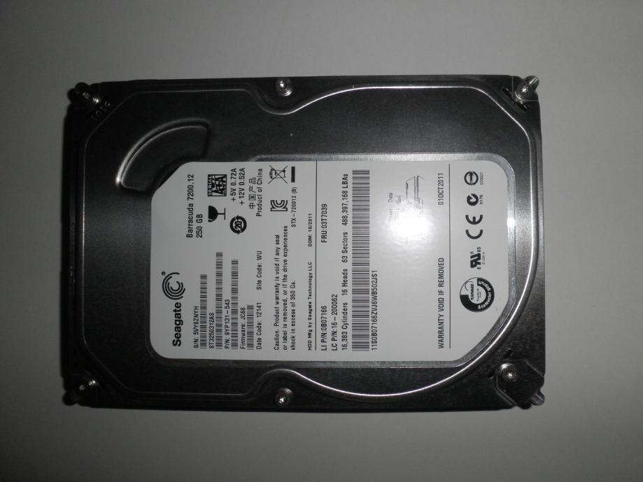 Hard disk Seagate Barracuda ST3250312AS, 250GB, SATA 3, 3.5
