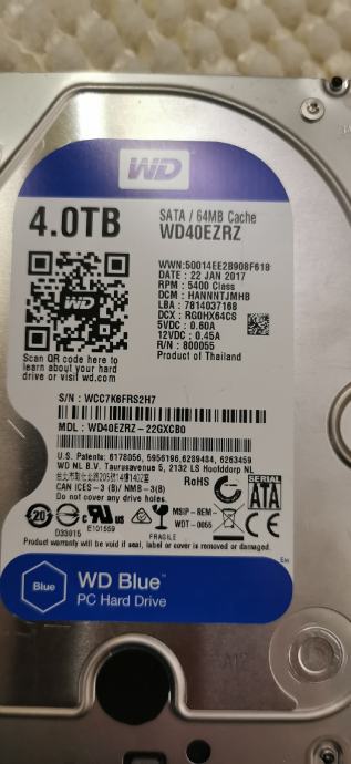HDD 4 TB WESTERN DIGITAL