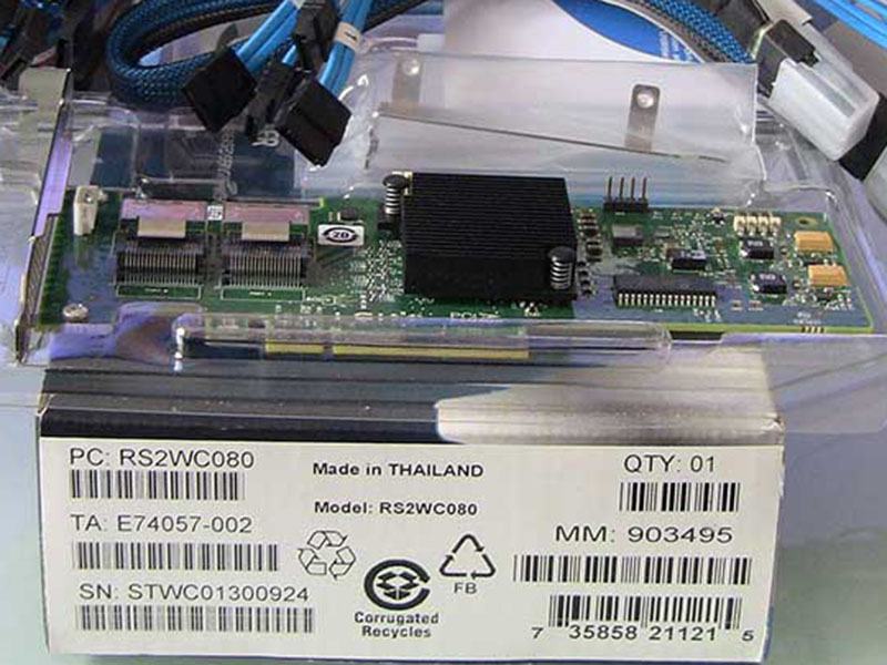 intel HDD Kontroler RAID SAS / SATA 6G 8 port s kablom, LSI RS2WC080