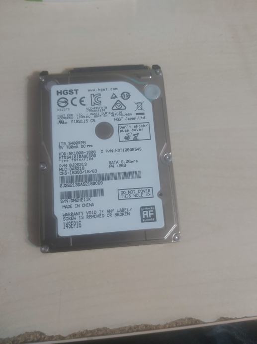 HDD SATA 1000 GB - 2.5