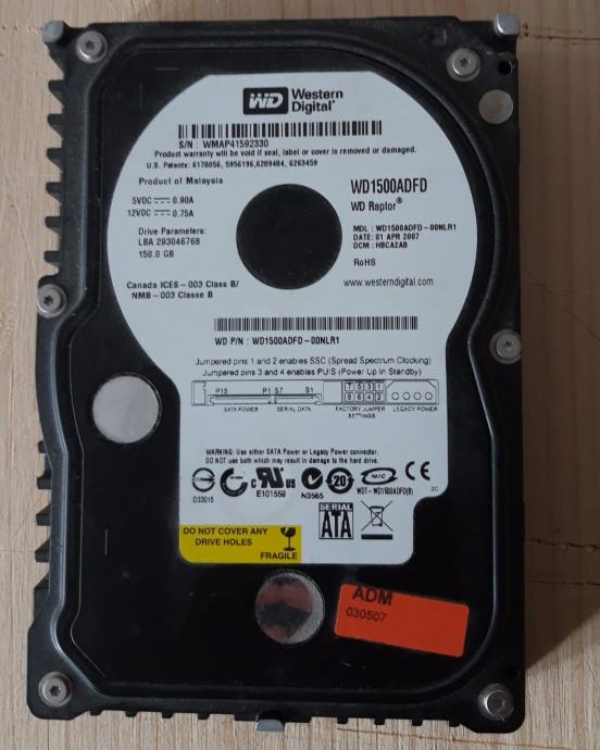 HDD WD Raptor 150 GB