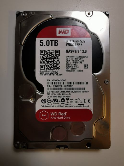 HDD WD Red 5TB WD50EFRX