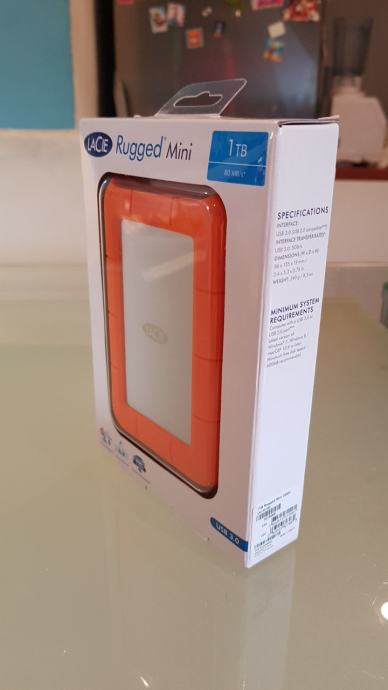 LaCie Rugged Mini 1TB,USB 3.0, MAC , PC