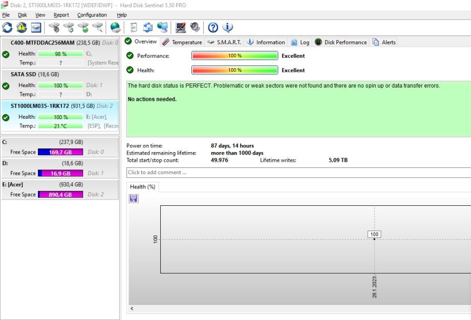 Sata Hardisk 1 terabajt Seagate ST1000LM035 1000 gigabajta za laptop