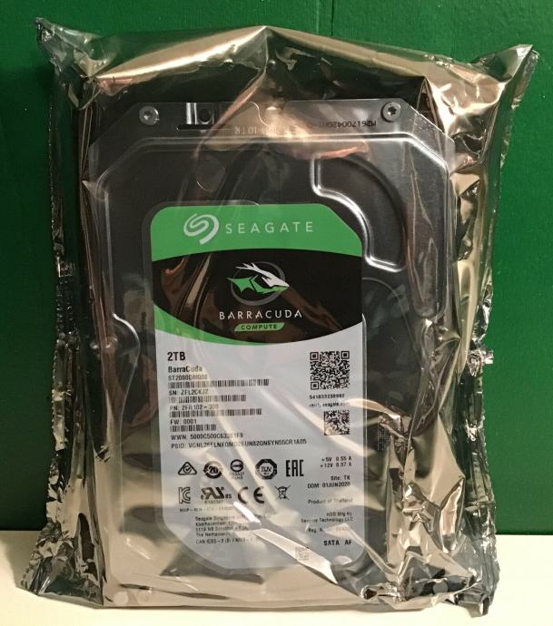 **NOVO** Seagate Barracuda, 2TB, 3.5 HDD, SATA
