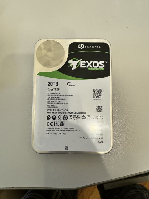 Seagate Exos X20 Enterprise Model Hard Disk HDD 20TB