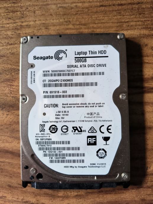 Seagate HDD 2.5 500GB SATA