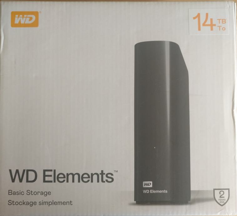 WD Elements 14TB vanjski HDD USB3