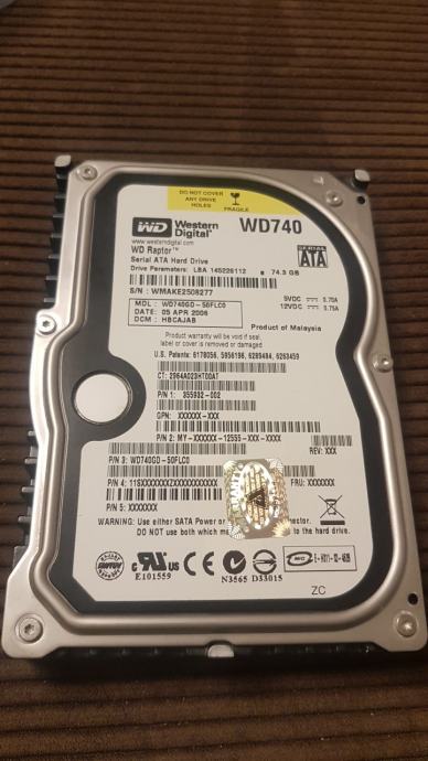 WD Raptor 74GB