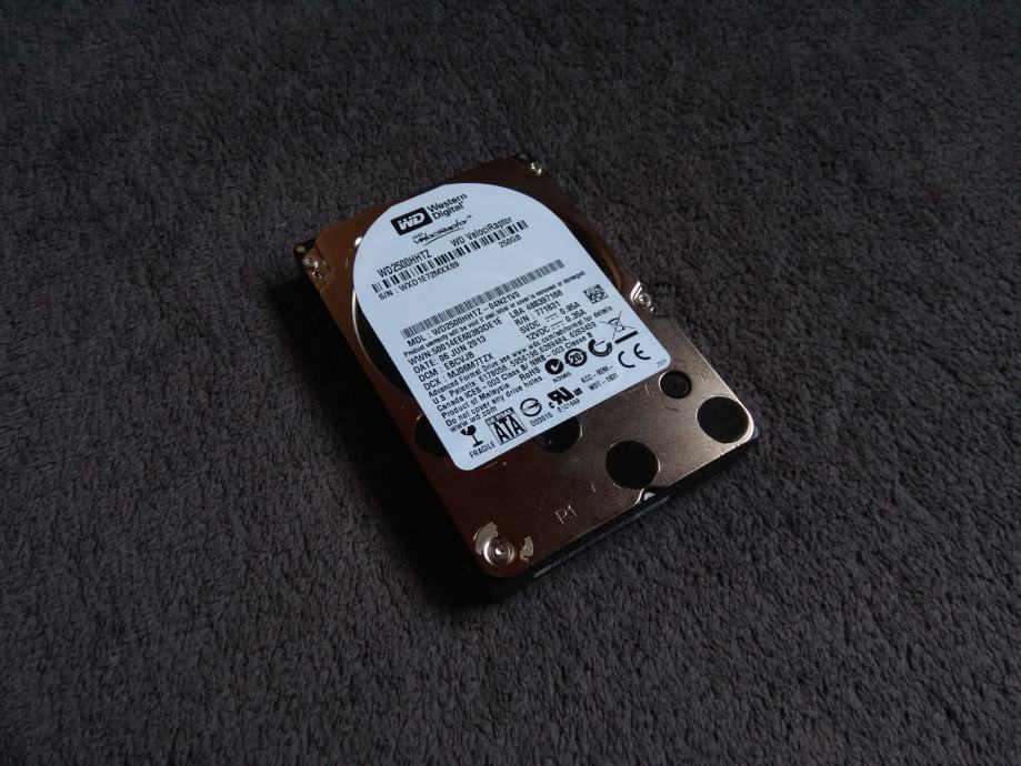 WD Velociraptor 250Gb 10000 RPM Sata III