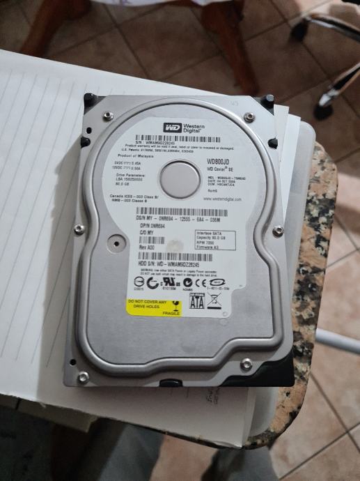 wd western digital 80gb sata hdd