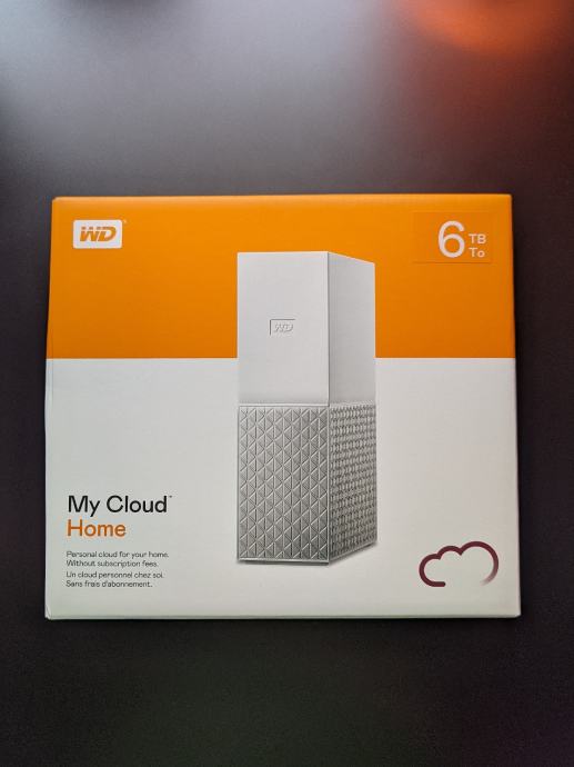 Western Digital My Cloud Home NAS (3.5”, 6TB, 5400 RPM, USB 3.0)