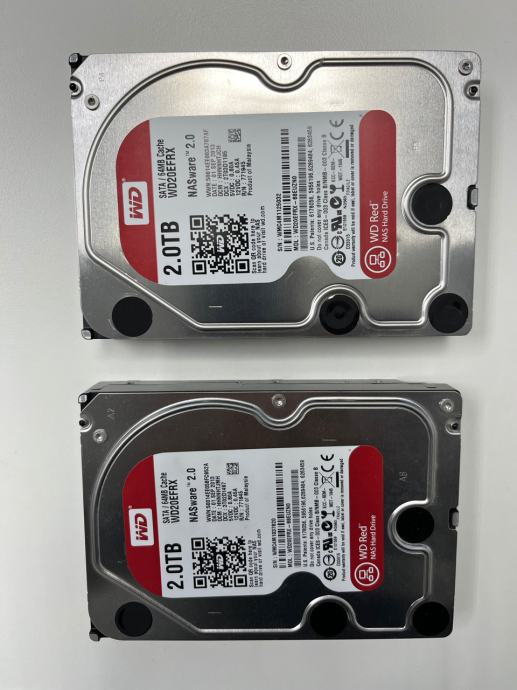 Western Digital RED 2TB WD20EFRX - 2 komada
