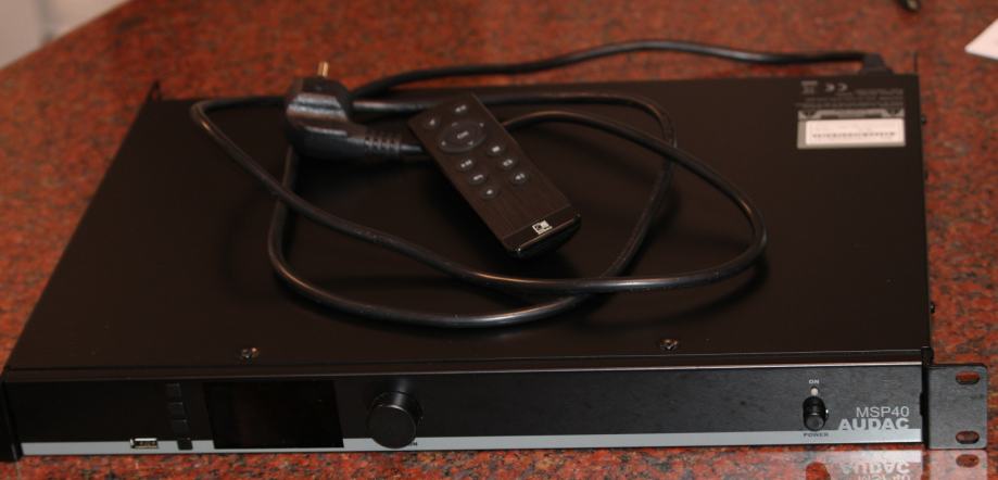 Audac MSP40 + RMT40 profesionalni medijski audio player i snimač