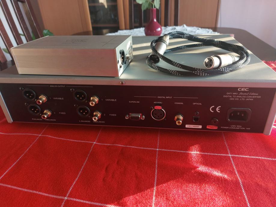 C.E.C DX-71 MKII DAC i M.F V-Link192 SPDIF konverter-AKCIJA