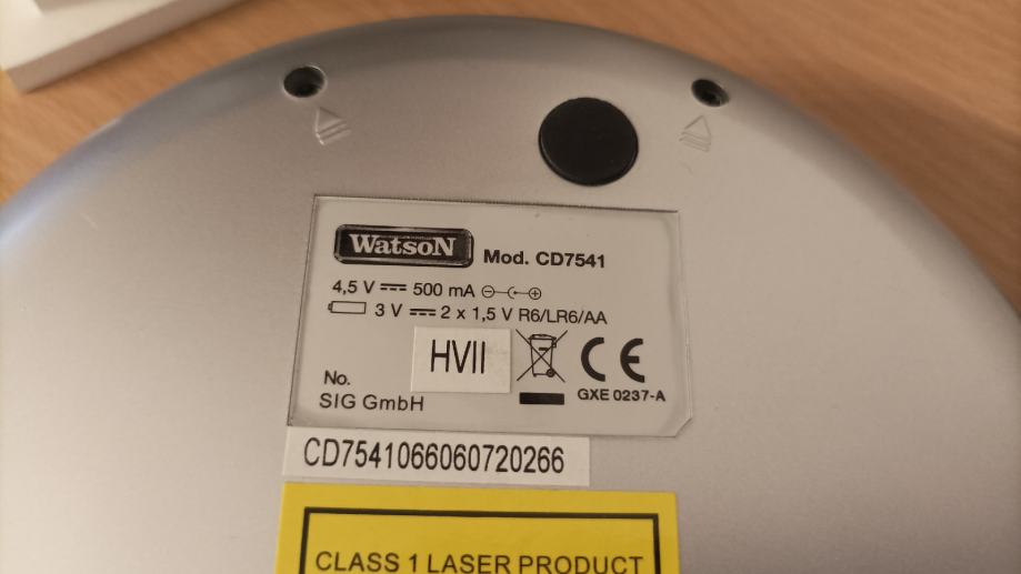 Discman Watson CD7541