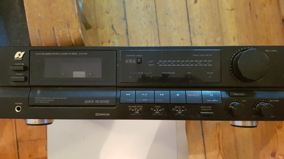 SANSUI deck d-x111r Reciver rz-1000