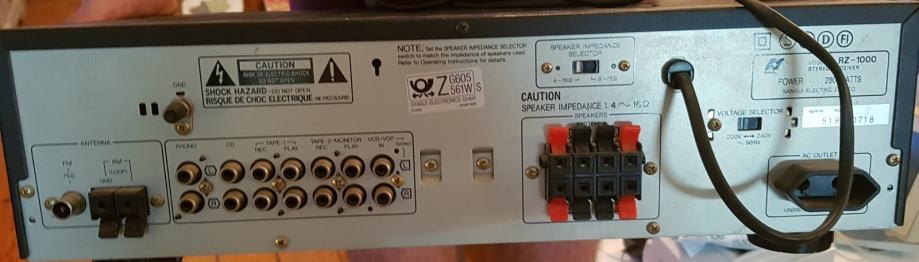 SANSUI deck d-x111r Reciver rz-1000