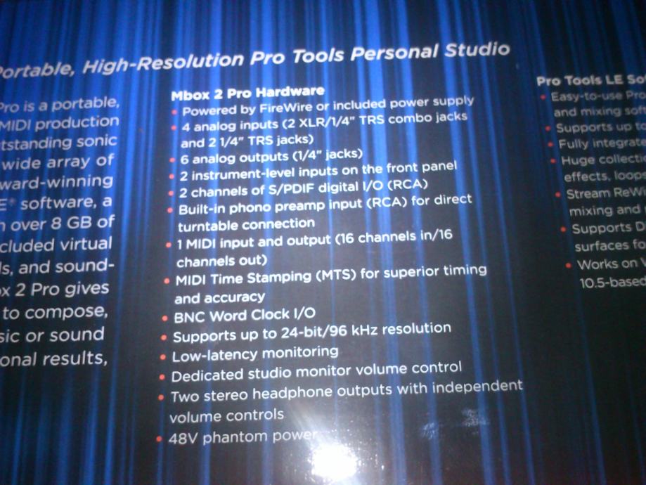 AVID (Digidesign) M-Box 2 Pro & Pro Tools LE 8 Software