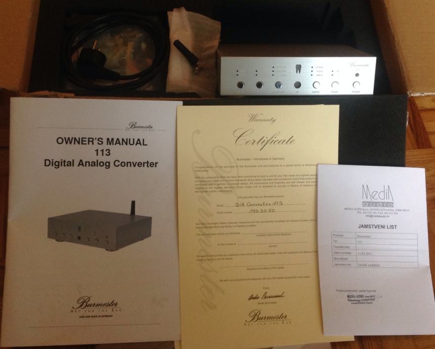 HITNA PRODAJA !!! BURMESTER - DAC 113