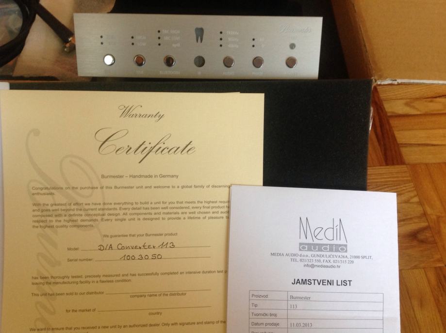 HITNA PRODAJA !!! BURMESTER - DAC 113