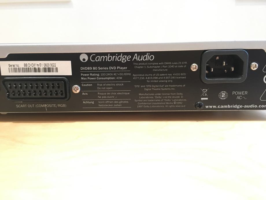 Cambridge Audio DVD89 Player