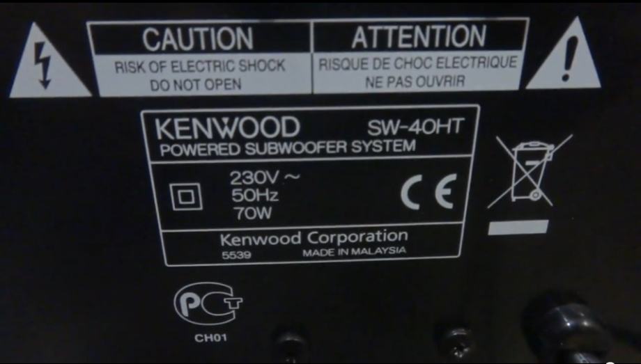 Kenwood SW-40HT - Aktivni Subwoofer
