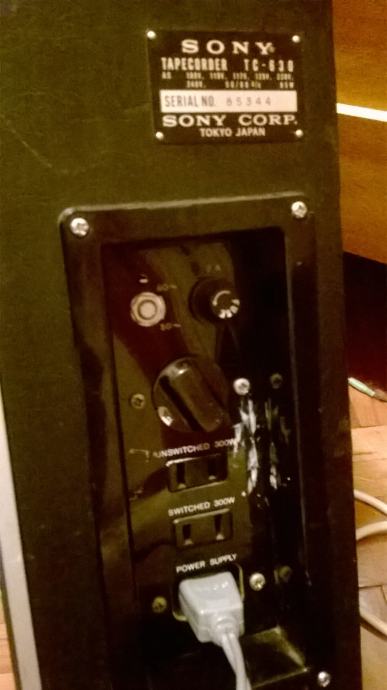 Magnetofon, trakas, SONY TC630