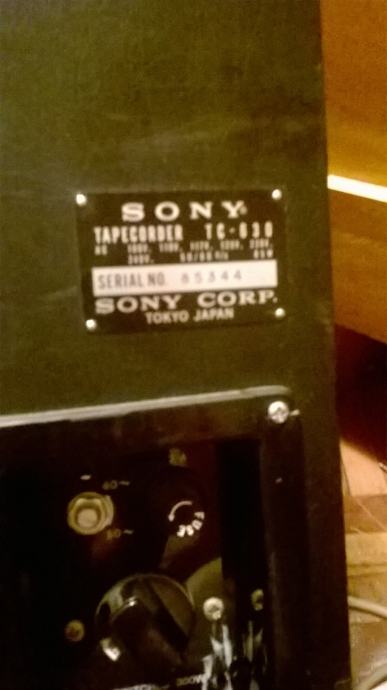 Magnetofon, trakas, SONY TC630