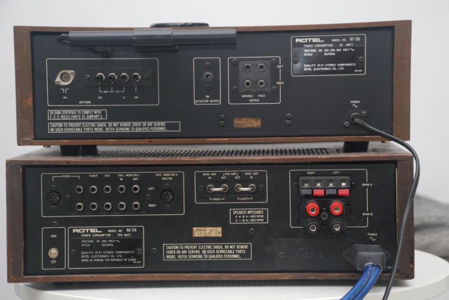 Rotel ra 714 + Rotel rt 726